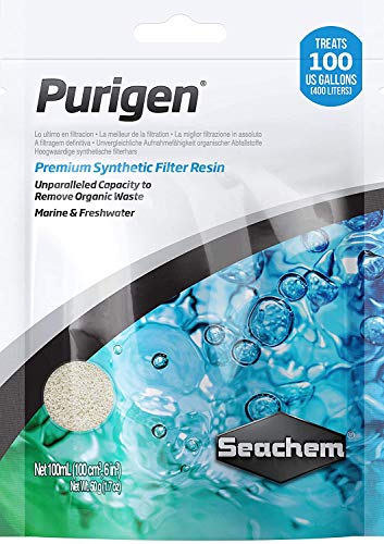 Pet Faves Seachem Purigen Organic Ultimate Filtration Resin 100ml (3 Pack) - Aquarium Fish Tank Filter Media for Freshwater & Saltwater with 10ct pet wipes