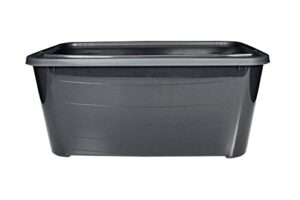 sp berner lid | plastic storage box colour capacity 11 litres, transparent black