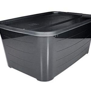 SP Berner Lid | Plastic Storage Box Colour Capacity 11 Litres, Transparent Black