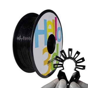 hello3d black tpu flexible 3d filament, tpu flexible elastomer 3d filament 1.75mm, 1.76lb per spool