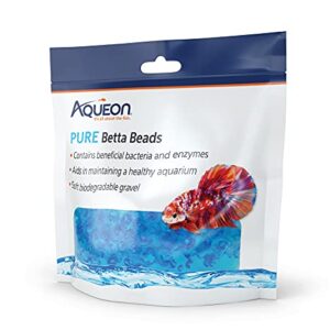 Aqueon Pure Betta Beads, Blue