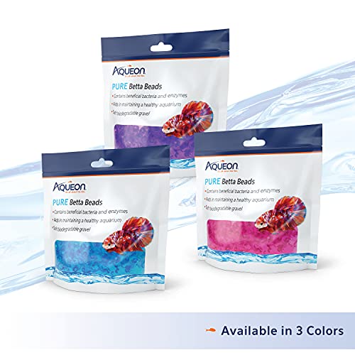 Aqueon Pure Betta Beads, Blue