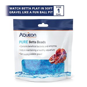 Aqueon Pure Betta Beads, Blue