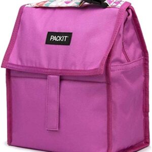 PackIt Freezable Lunch Bag with Zip Closure (Hot Pink)