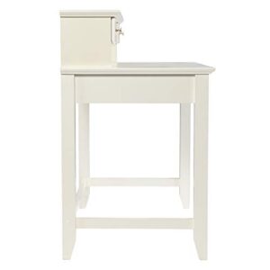 SEI Furniture Barberry w/Storage Secretary Desk, White