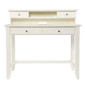 SEI Furniture Barberry w/Storage Secretary Desk, White