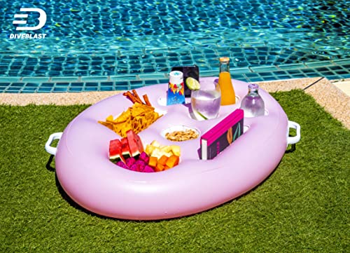 DIVEBLAST: Premium Floating Drink Holder for Pool, Hot Tub Accessories for Adults - Pool Drink Holder Floats, Swimming Pool Accessories for Adults, Drink Floaties for Pool, Pool Drink Floats