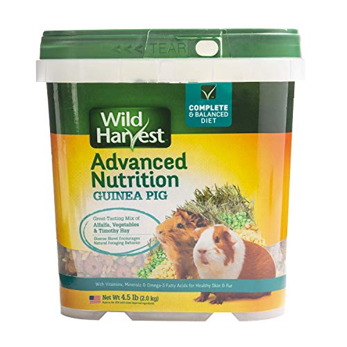 Wild Harvest Advanced Nutrition Guinea Pig 4.5 Pounds, Complete and Balanced Diet, Pack of 4