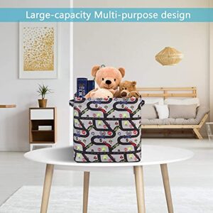 Awekris Foldable Storage Cube Bins Fabric Storage Basket [1-Pack] 12x12x12 inch Collapsible Storage Box Organizer with Handles for Cubby Shelf Nursery Home Closet Large