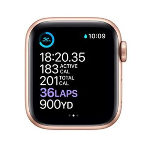 Apple Watch Series 6 (GPS, 40mm) - Gold Aluminum Case with Pink Sand Sport Band (Renewed)