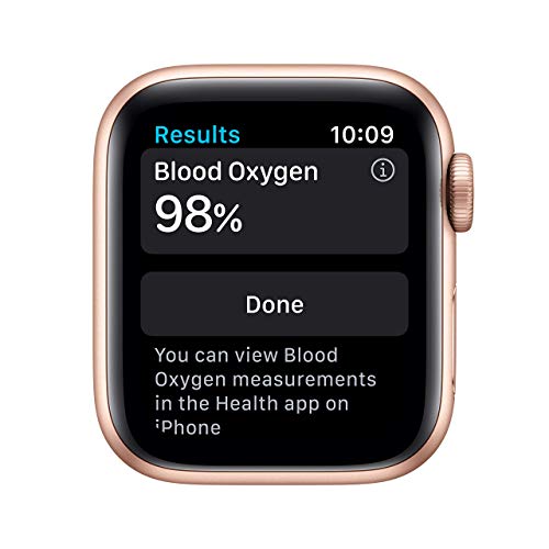 Apple Watch Series 6 (GPS, 40mm) - Gold Aluminum Case with Pink Sand Sport Band (Renewed)