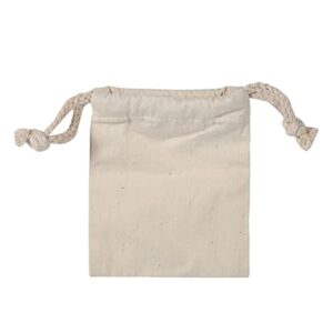 oumefar large capacity drawstring storage bag natural cotton drawstring storage laundry sack dirty clothes bag for travel home use