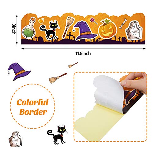 64 Pieces Holiday Bulletin Board Borders Easter Board Borders St. Patrick's Borders Seasonal Self Adhesive Strip Labels for Back to School Classroom Party Supplies