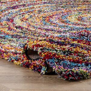 nuLOOM Ardelle Swirl Shag Runner Rug, 2' 6" x 6', Multi