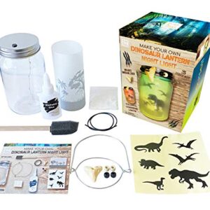 Hapinest DIY Dinosaur Toy Lantern Night Light Kit - Arts and Crafts Gift for Boys or Girls Ages 6 7 8 9 10 Years Old and Up