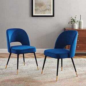 Modway Rouse Dining-Chairs, Navy