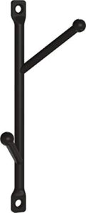 franklin brass small vertical double hook, matte black