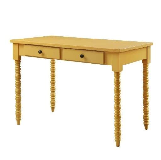 Acme Furniture Altmar Desk, Yellow