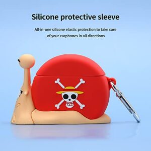 New 3D Cute Cartoon Airpod case,Compatible for Airpod 1 & 2, Stylish Designer Skin, Very Suitable Teenagers, Children, Boys Girls (lufi Snails)