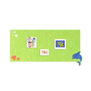 creative dolphin wall stickers, children's room felt photo wall, kindergarten works cork board display board