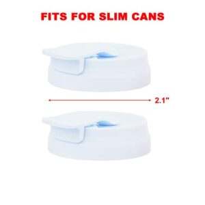 Silicone Slim Can Lids Beverage Can Cover Protector for Slim Can, Tall Skinny Can Beer Bottle, Soda, Energy Drink