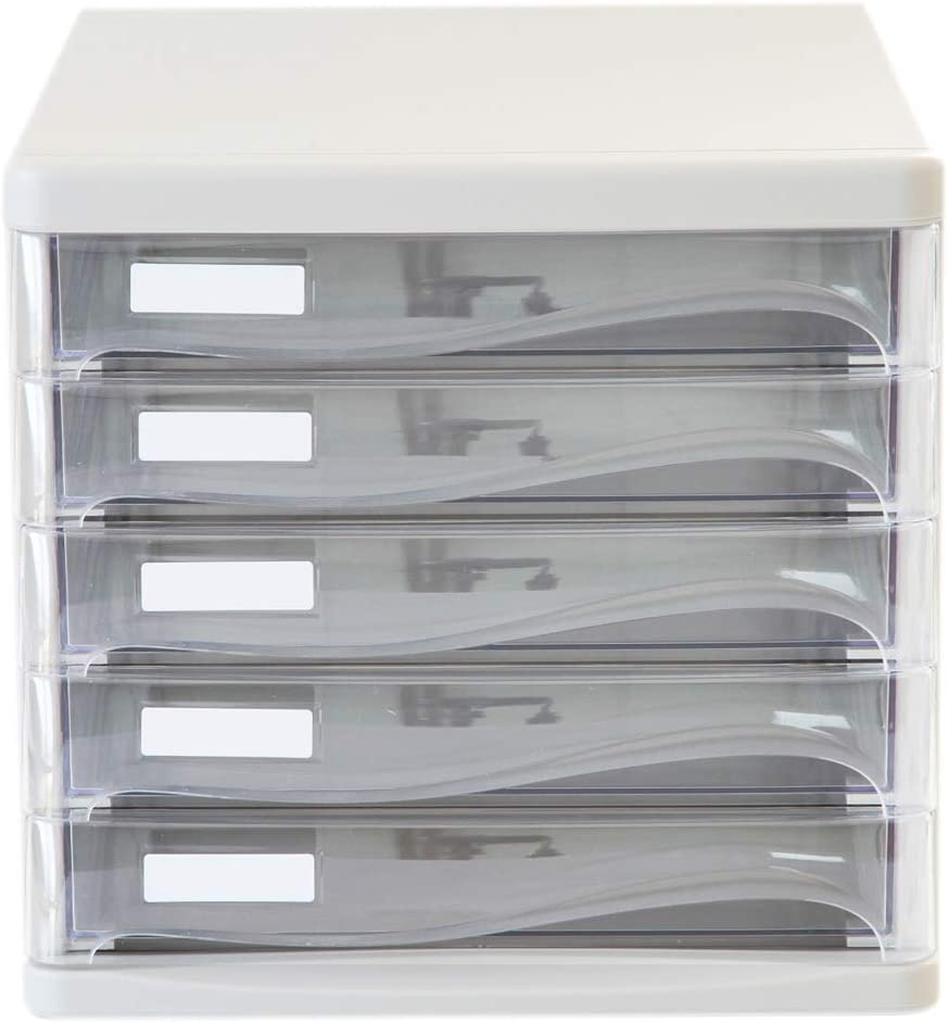 File Cabinets Drawer Plastic Desktop Office Storage File Box A4 Multi-Layer Data Cabinet HUYP