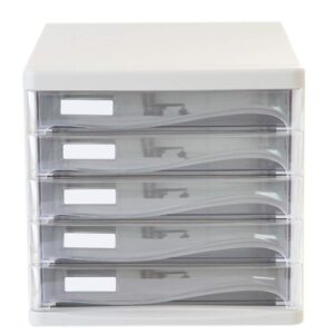 File Cabinets Drawer Plastic Desktop Office Storage File Box A4 Multi-Layer Data Cabinet HUYP