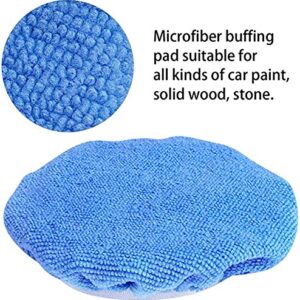 Boltigen Car Polishing Bonnet Pads-16 Pieces 5 to 6 Inches Soft Microfiber Bonnet Buffing Pad Covers Polishing Bonnet for Most 5 to 6 Inches Car Polishers (5-6inch-16pcs 4colors)