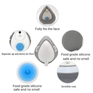 Personal Wearable Electrical Air Purifying Mask with Rechargable Air Filter,Portable Mini Air Purifier