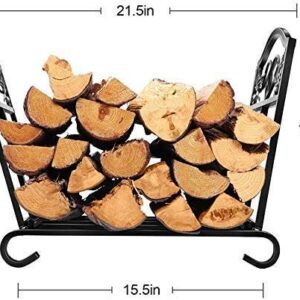 Amagabeli Fireplace Tongs Bundle Firewood Holder