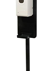 Simpli-Magic 79351 Soap and Hand Sanitizer Dispenser with Stand, Premium, Black/White