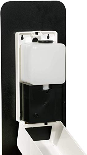 Simpli-Magic 79351 Soap and Hand Sanitizer Dispenser with Stand, Premium, Black/White