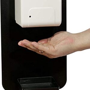 Simpli-Magic 79351 Soap and Hand Sanitizer Dispenser with Stand, Premium, Black/White