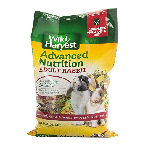 Wild Harvest Advanced Nutrition Adult Rabbit 8 Pounds, Complete and Balanced Diet, Pack of 3 (G19808-CAS)