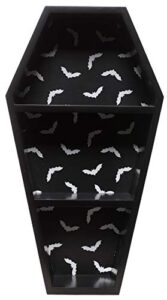 sourpuss bat print coffin shelf