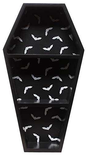 Sourpuss Bat Print Coffin Shelf