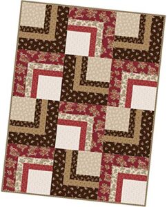 maywood studio ruby corner cabin quilt pod kit by bonnie sullivan pod-mas08-rub