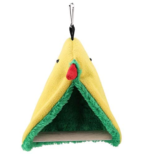 cigemay Parrot Hammock, Reduce Stress Bird Happy Tent, Bird Hammock, Finches Macaws Cockatiels for Small Parakeets