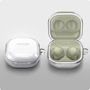 Spigen Ultra Hybrid Designed for Galaxy Buds2 Pro Case (2022) / Galaxy Buds 2 Case (2021) / Galaxy Buds Pro Case (2021) / Galaxy Buds Live Case (2020) - Crystal Clear