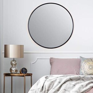 Habitat MR3719W Adelina Circular Mirror, Black