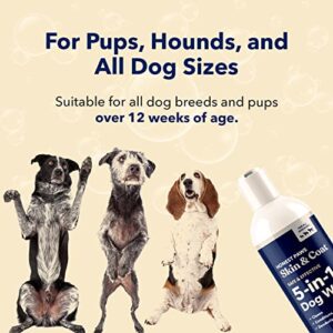 Honest Paws Dog Shampoo and Conditioner - 5-in-1 for Allergies and Dry, Itchy, Moisturizing for Sensitive Skin - Sulfate Free, Plant Based, All Natural, with Aloe and Oatmeal -16 Fl Oz