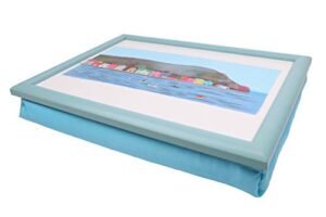 maturi beach scene from tobermory in scotland lap tray by ilona drew, 33 x 44 x 8cm, multi