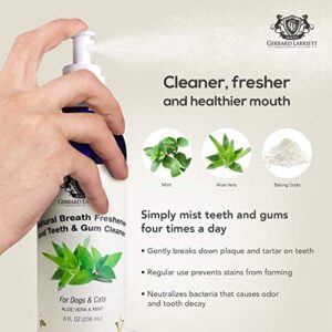 Dog and Cat Natural Breath Freshener Pet Oral Care Spray Naturally Fights Plaque, Tartar & Gum Disease Without Brushing