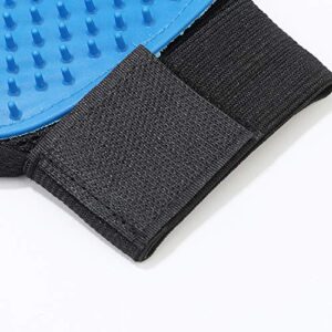 Alfland Hi-tech Pet Grooming Glove - Lightweight, Durable, Eco-Friendly, Gentle Deshedding Brush Glove for Shedding, Massaging and Hair Removal. Perfect for Long & Short Fur (Left or Right Hand)