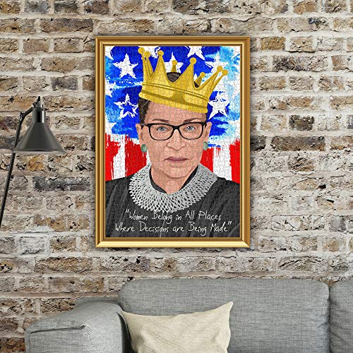 1000 Piece Puzzle, Ruth Bader Ginsburg Collectible, Notorious RBG Inspirational Quote, Women Belong in All Places Where Decisions are Being Made