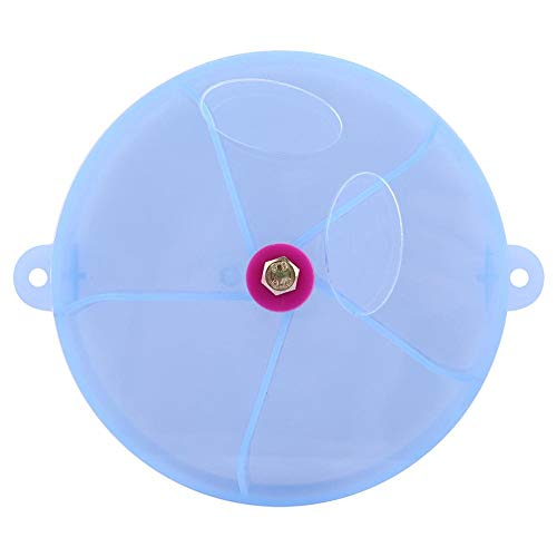 Bird Creative Foraging Toy, Parrot Bird Feeders Seed Food Ball Rotate Wheel for Small Medium Parrot Parakeet Canary Cage Feeder(Blue)