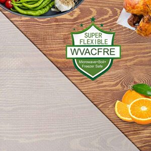 WVacFre 3Pack 11''x20' Food Vacuum Sealer Bags Rolls with Commercial Grade,BPA Free,Heavy Duty,Great for Food Vac Storage or Sous Vide Cooking