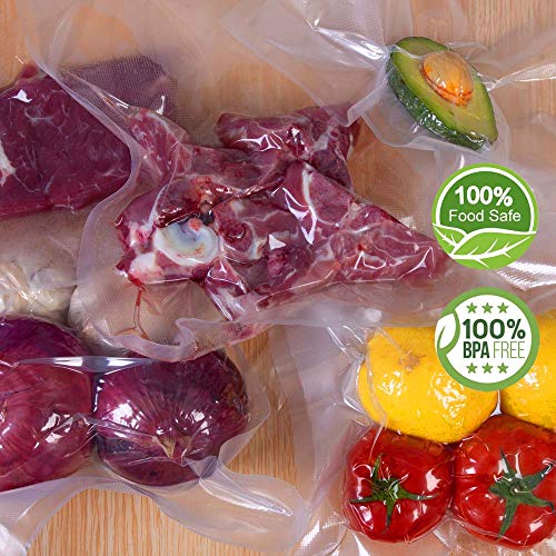 WVacFre 3Pack 11''x20' Food Vacuum Sealer Bags Rolls with Commercial Grade,BPA Free,Heavy Duty,Great for Food Vac Storage or Sous Vide Cooking