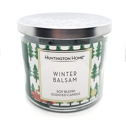 Huntington Home Winter Balsam Soy Blended Scented 3-Wick Candle