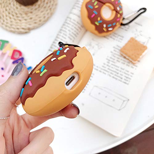 TYOROY 3D Cute Donuts Case for Airpod Pro/Pro 2,3D Cute Cartoon Food Soft Case,Kids Teens Boys Girls Women Lovely Donuts with Keychain for Airpod Pro 2019/Airpod Pro 2 Gen 2022 (Dinosaur)